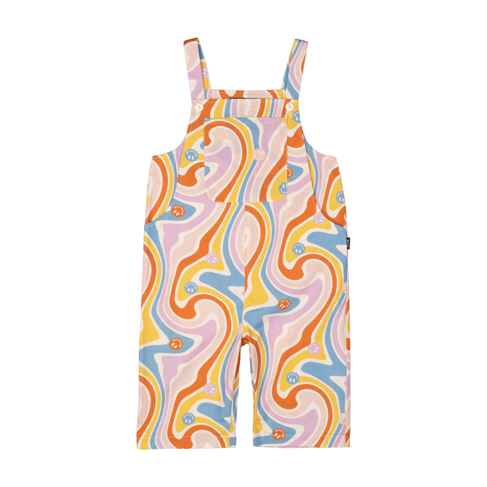 Girls Feeling Groovy Overalls – Cinnamon Street Kids