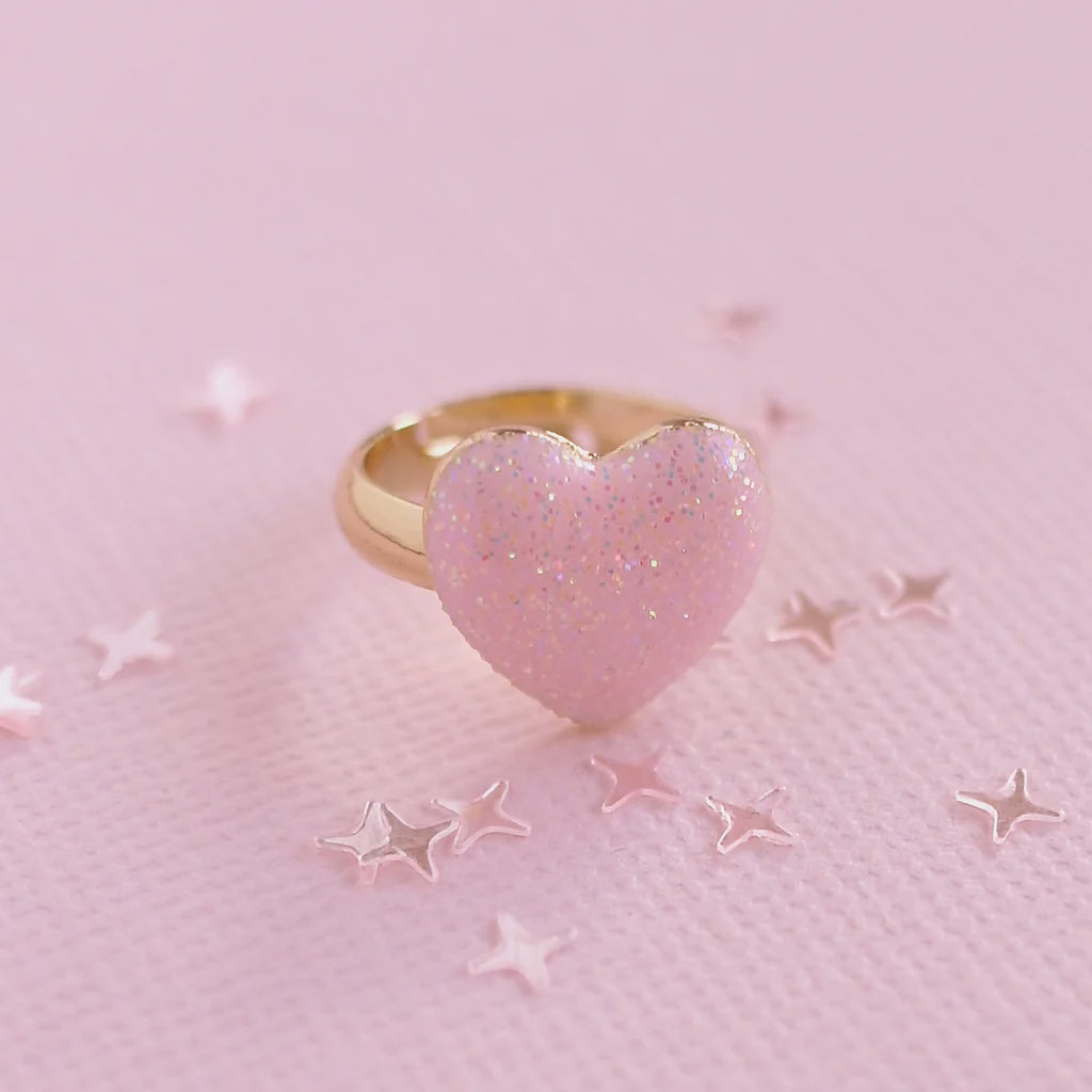 Glitter Heart Ring – Cinnamon Street Kids